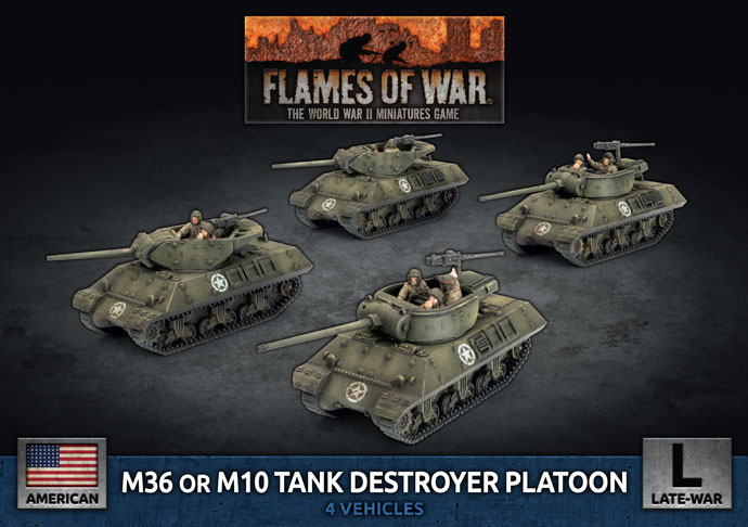 Flames Of War - American - M36 and M10 Tank Destroyer Platoon (Late War ...