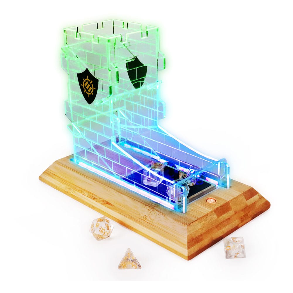Enhance Tabletop Series LED Dice Tower with Dice Set Clear - The Wobbly ...