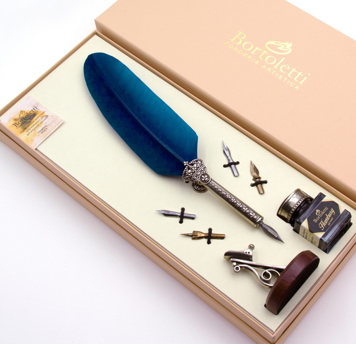 Bortoletti Calligraphy Set - Crown (Feather Pen) - The Wobbly Nerdles