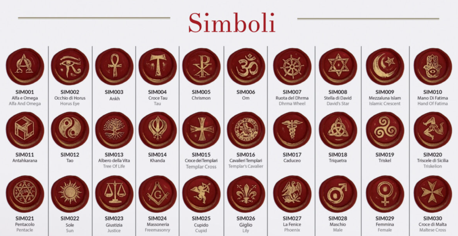 Bortoletti - Seal Stamp Symbols (Segl Symboler) - The Wobbly Nerdles